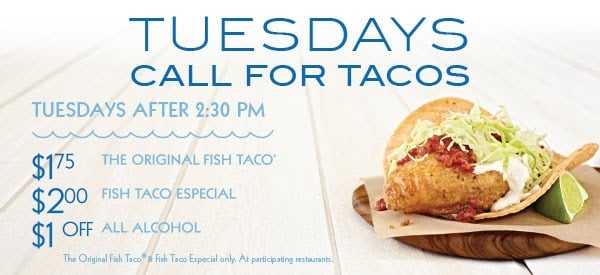 Tuesday Fast Food Specials & Restaurant Deals